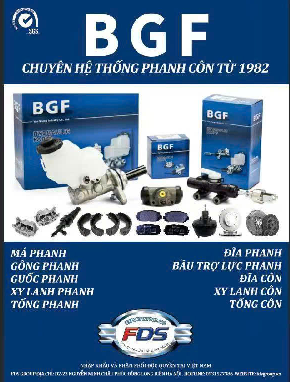 Tổng Phanh BGF Chính Hãng Cho EVEREST RANGER - Công ty cổ phần xuất nhập khẩu FDS